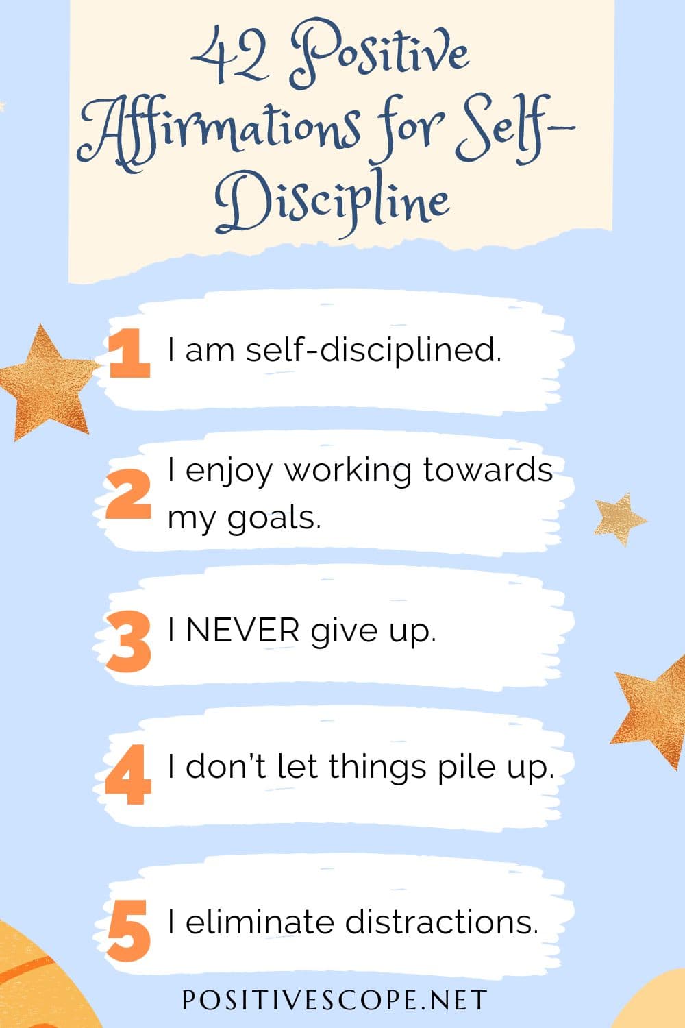 42 Positive Affirmations for Self-Discipline - Positive Scope